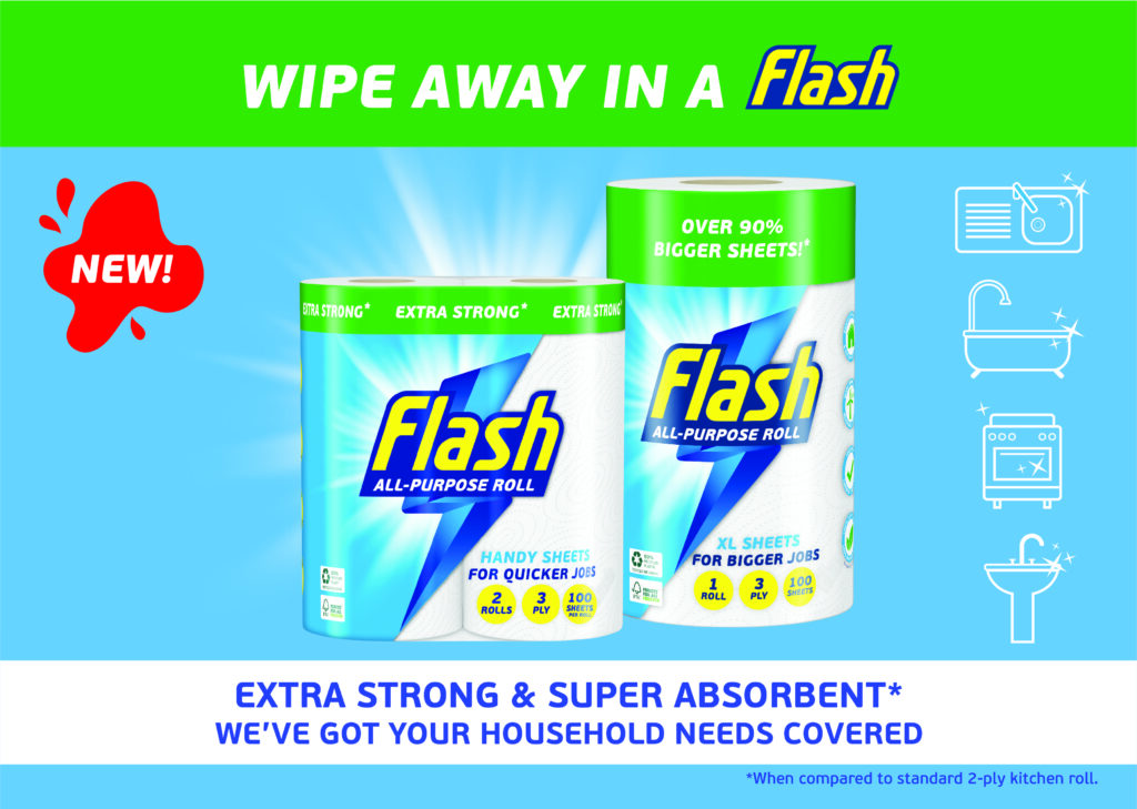 Accrol Papers and P&G launch Flash Kitchen Roll - Tissue World Magazine