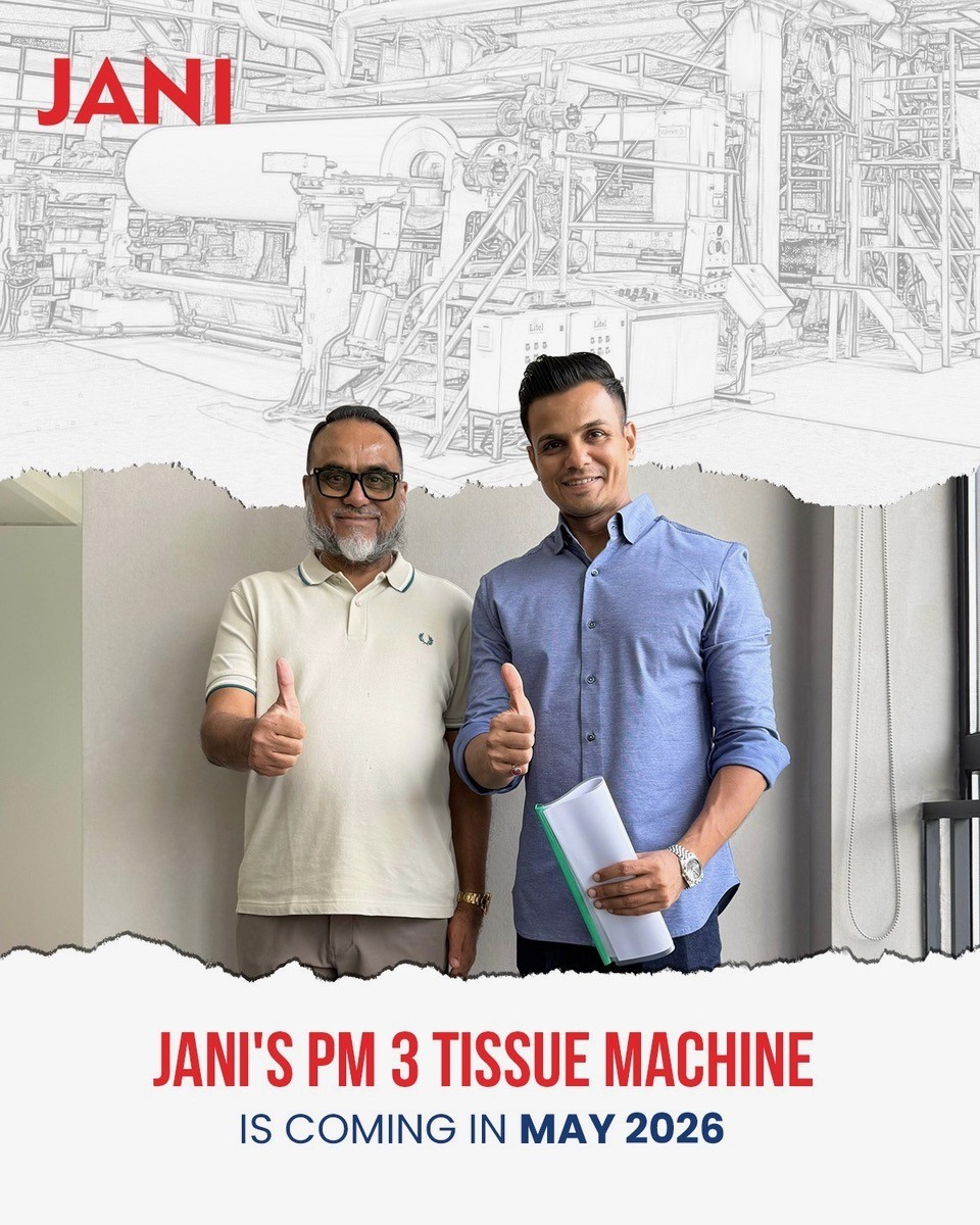 Jani Sales targets premium tissue markets with PM3 investment - Tissue World Magazine